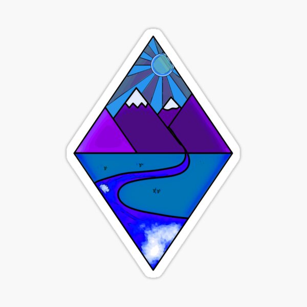 "Dark Mountain Diamond" Sticker for Sale by Reverie214 | Redbubble
