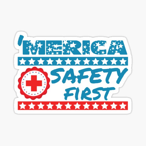 "safety first cute" Sticker for Sale by DesignerFollow | Redbubble