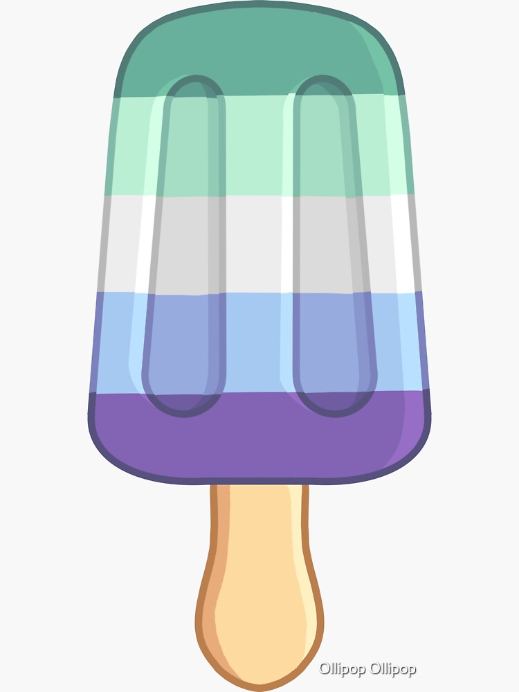 Gay Pride Popsicle Sticker For Sale By Bluedinosaurs Redbubble
