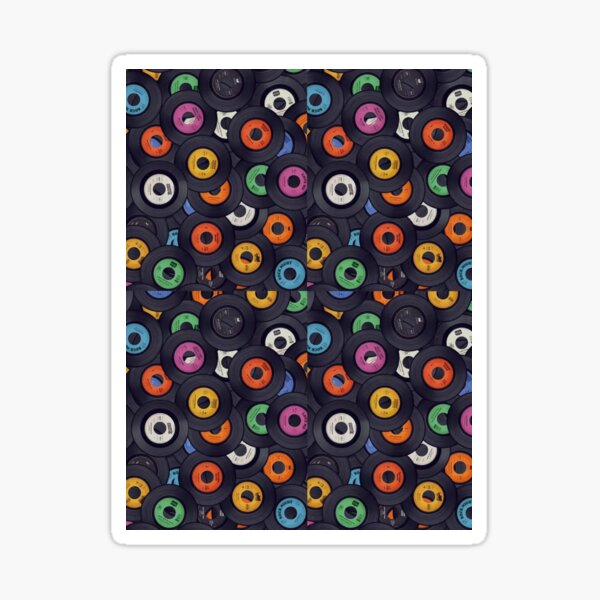 "Vintage Vinyl Record Albums " Sticker for Sale by Niniannebast | Redbubble