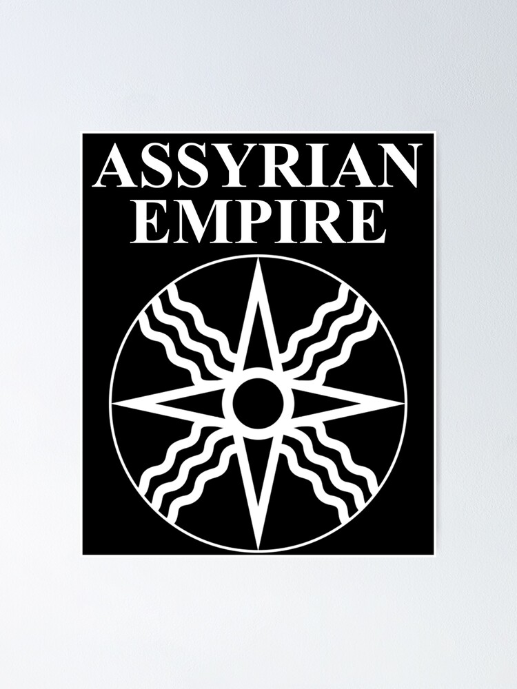 "Assyrian Empire Symbol Shamath the Sun God" Poster by WarlordApparel ...