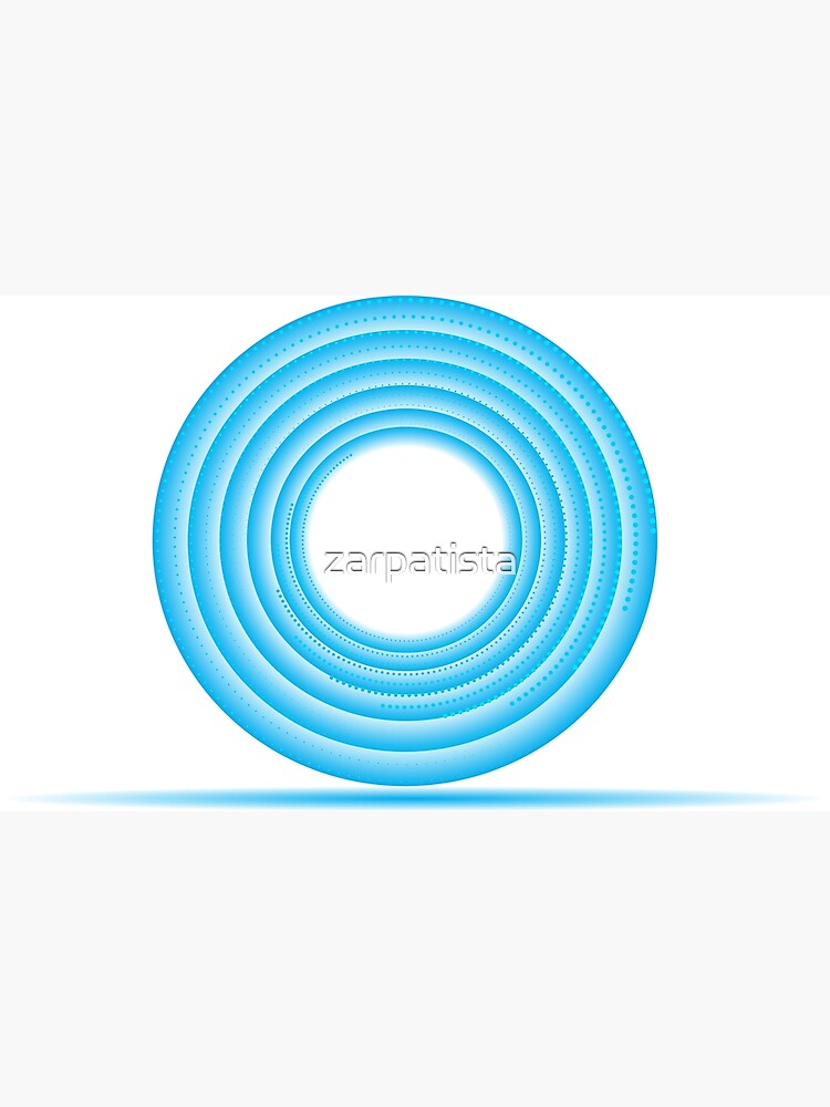 "Circle Dashed Blue Glow" Poster for Sale by zarpatista | Redbubble