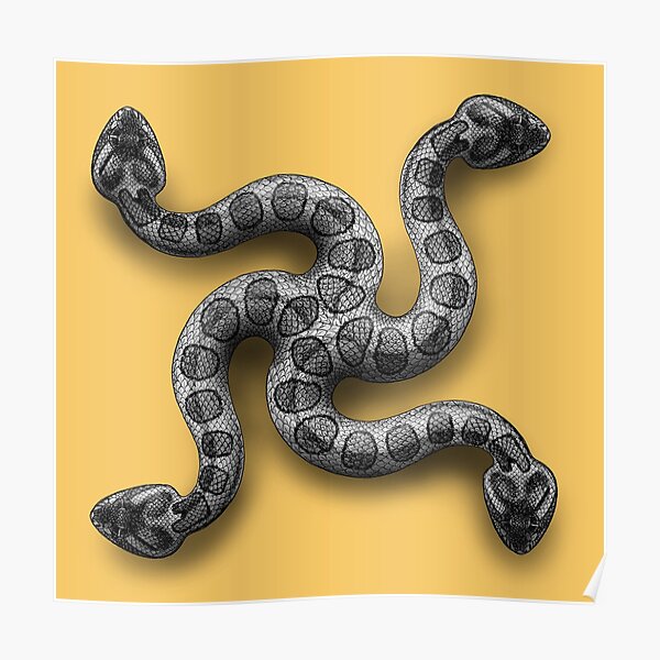 "Wheel Snake" Poster for Sale by SBarnwell | Redbubble
