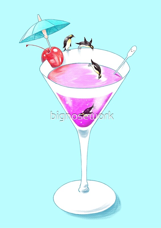 "Penguins in Cocktail" by bignosework | Redbubble