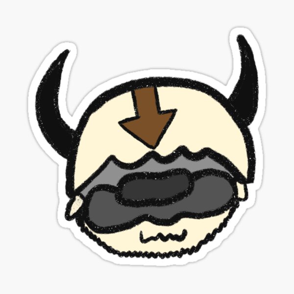 "Stupid Appa - Avatar The Last Airbender Sticker" Sticker for Sale by ...