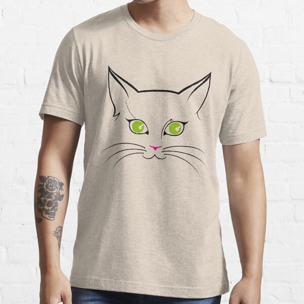 "Cat Face" T-shirt for Sale by teeshirtcraze | Redbubble | cat face t-shirts - feline t-shirts ...