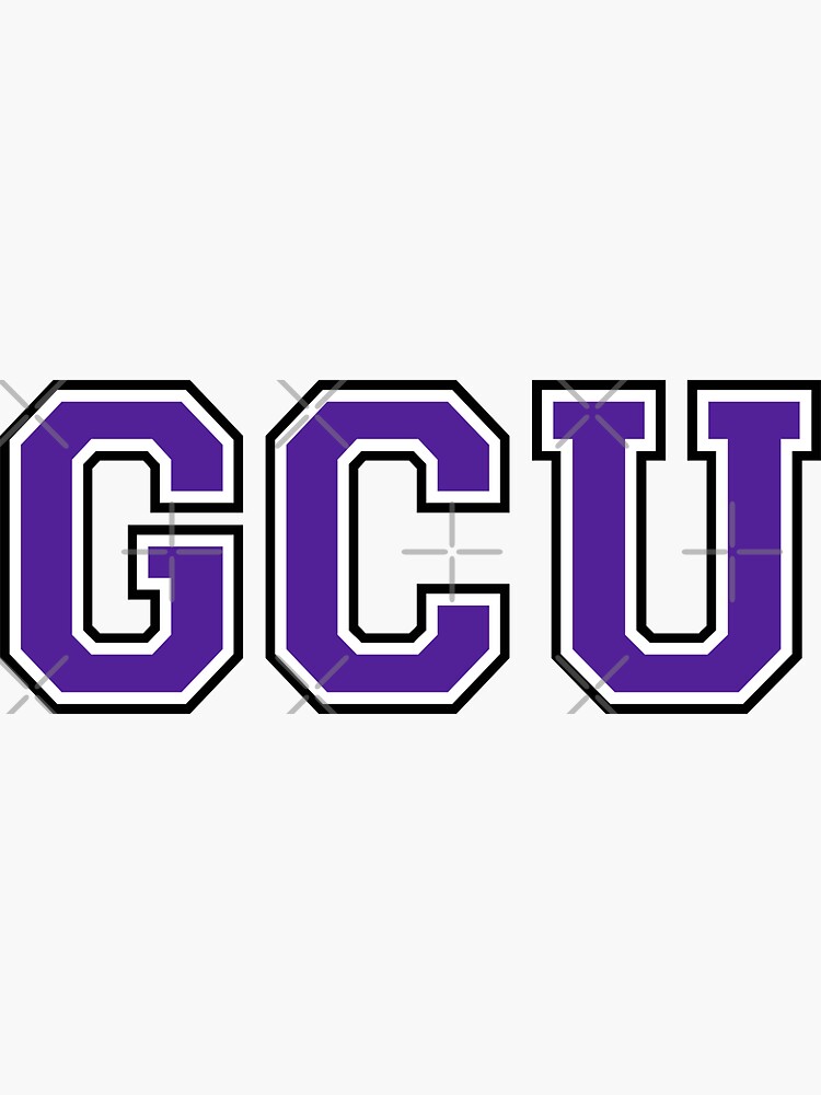 "grand canyon university college font " Sticker for Sale by ...
