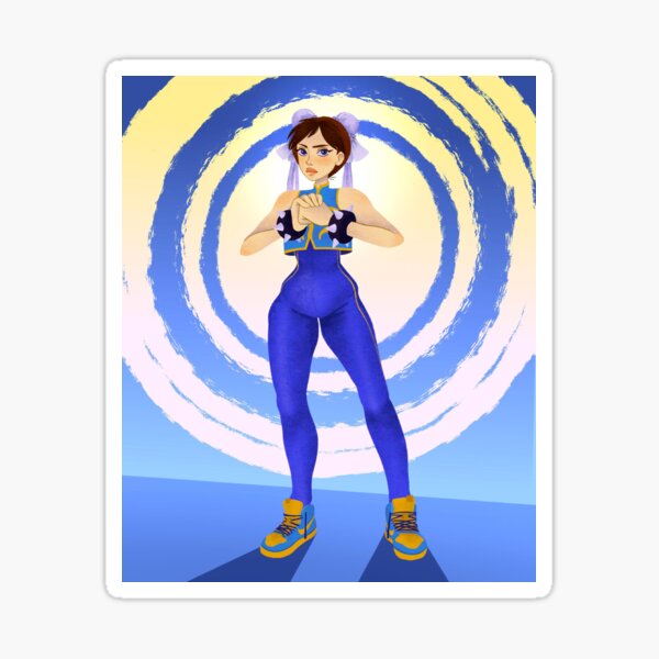 "Chun-Li Street Fighter" Sticker for Sale by bagged-milkk | Redbubble