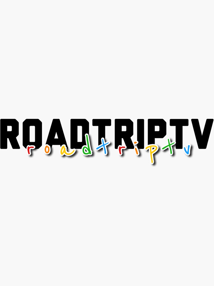"'RoadtripTV' rainbow letters" Sticker for Sale by KLSartworks | Redbubble