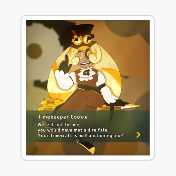 "Timekeeper cookie (cookie run redraw)" Sticker for Sale by -blue-365 ...