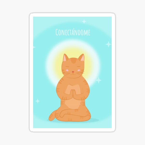 "Omm Mani Padme Meow" Sticker for Sale by NekoShimon | Redbubble