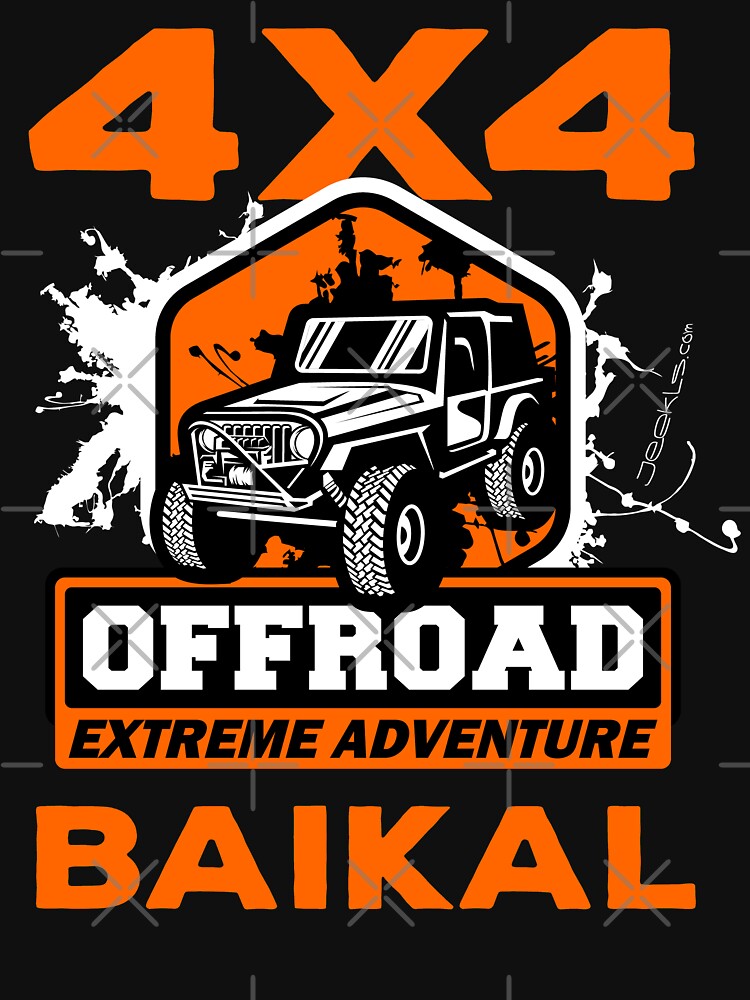 "4x4 Off-Road Extreme Adventure on black background" T-shirt for Sale ...