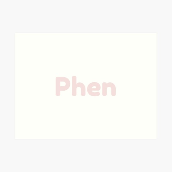 "Phen Logo Sticker " Art Print by boberito | Redbubble