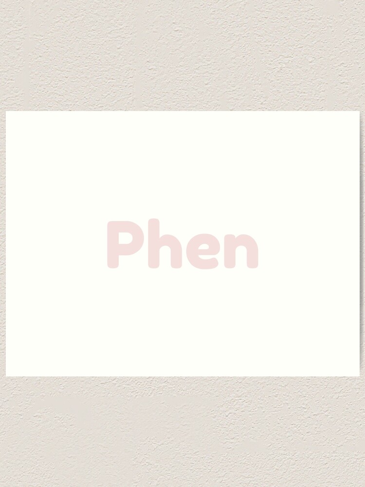 "Phen Logo Sticker " Art Print by boberito | Redbubble