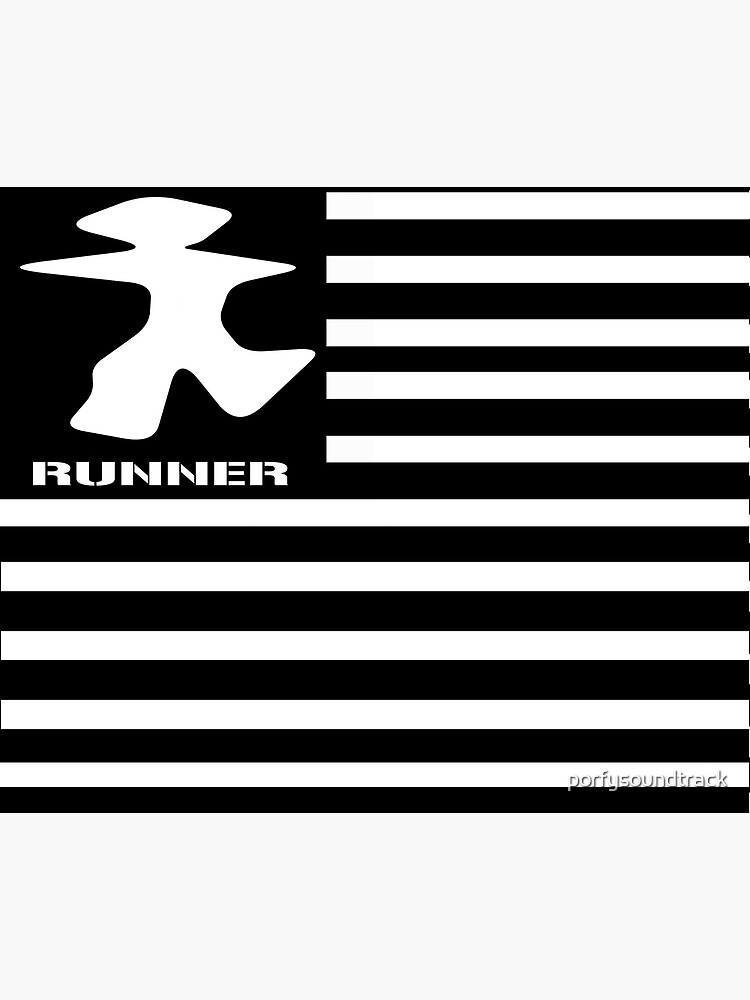 "Runners (Flag)" Poster for Sale by porfysoundtrack | Redbubble