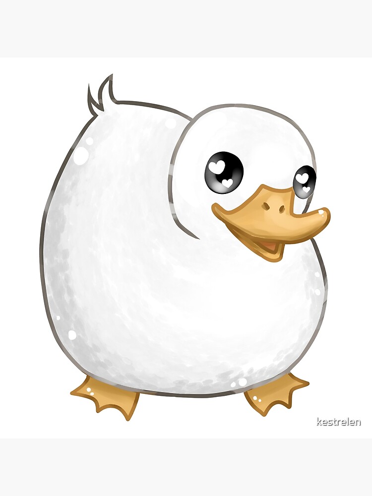 "A Very Round Ducky" Poster by kestrelen | Redbubble