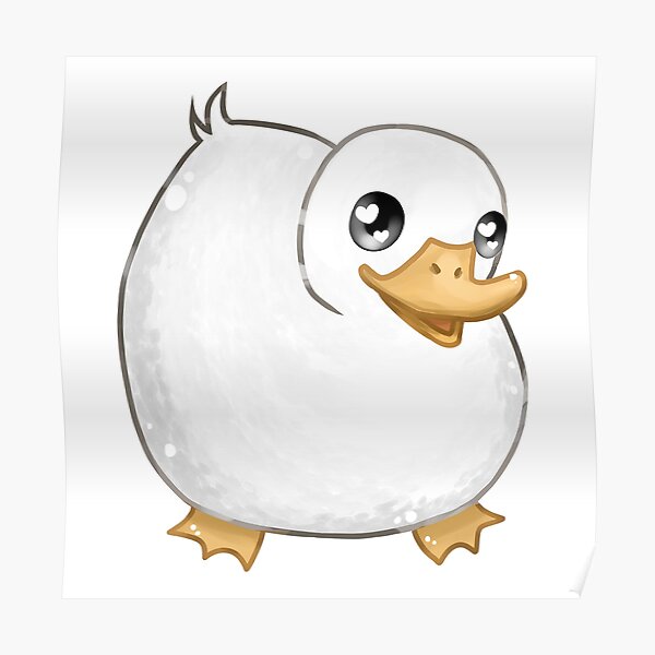 "A Very Round Ducky" Poster by kestrelen | Redbubble