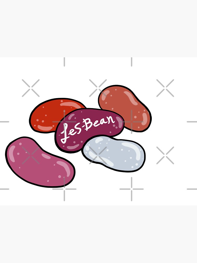 "Les-Bean Pride Lesbian Bean Design Pride Month 2021" Sticker for Sale ...