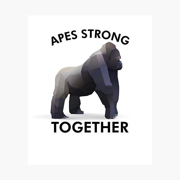 "Apes Together Strong Meme" Photographic Print for Sale by johnta17 ...