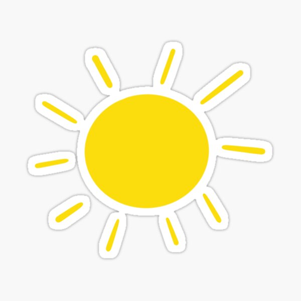 "bright sun" Sticker by quicksloth | Redbubble