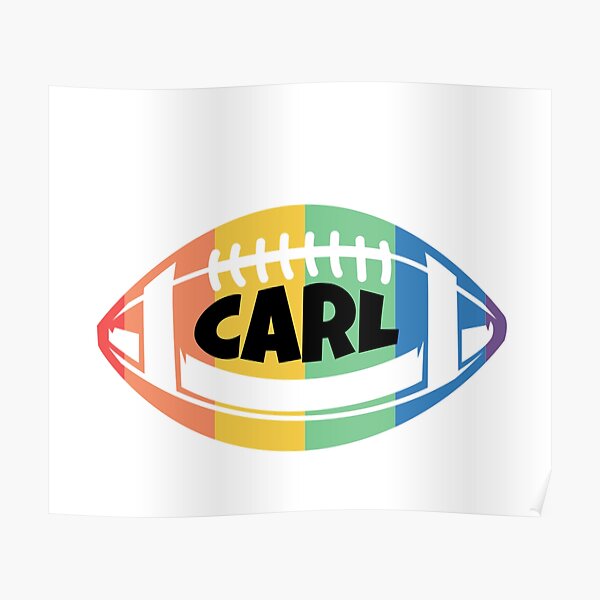 "Carl Nassib Football Pride" Poster by gillys | Redbubble