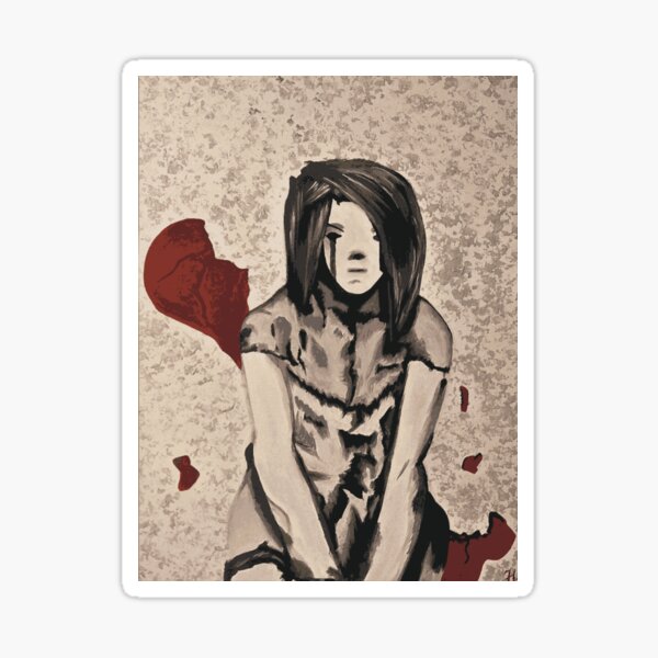 "Broken" Sticker by AshleyArtCorner | Redbubble