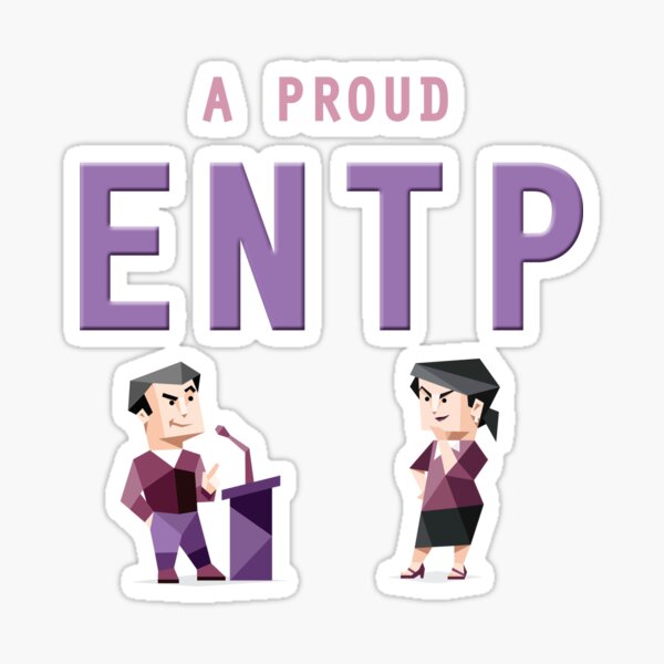 "A proud ENTP" Sticker for Sale by Estalon | Redbubble