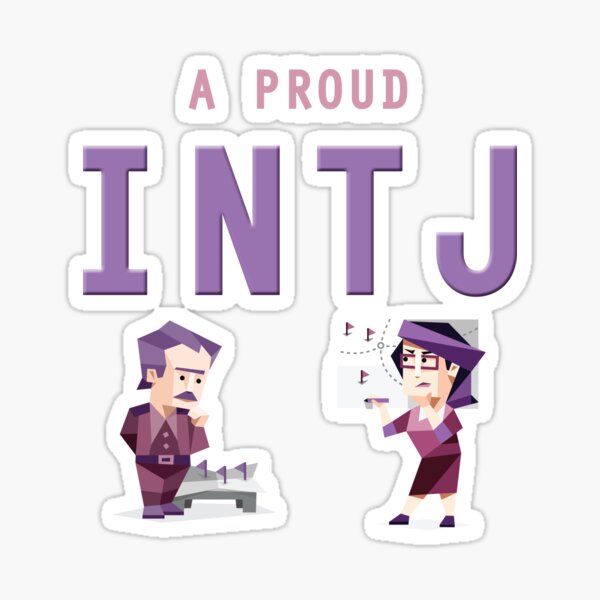 "A proud INTJ" Sticker by Estalon | Redbubble