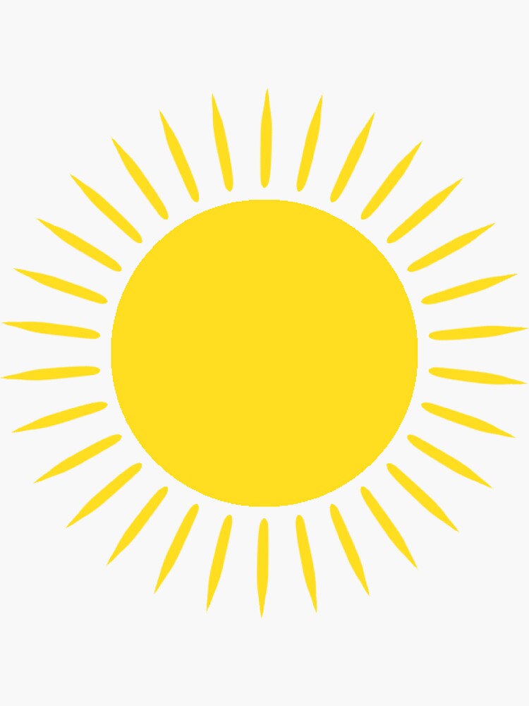 "Yellow sunshine" Sticker by imantahar | Redbubble