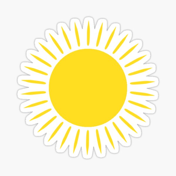 "Yellow sunshine" Sticker by imantahar | Redbubble