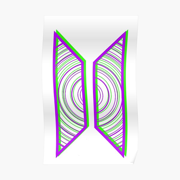 "BTS LOGO" Poster by alderaanianart | Redbubble