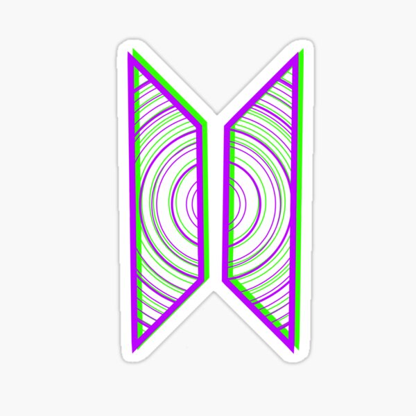 "BTS LOGO" Sticker for Sale by alderaanianart | Redbubble
