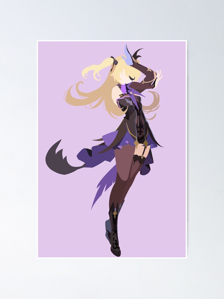 "Genshin Impact - Fischl" Poster for Sale by LazyKittypillar | Redbubble