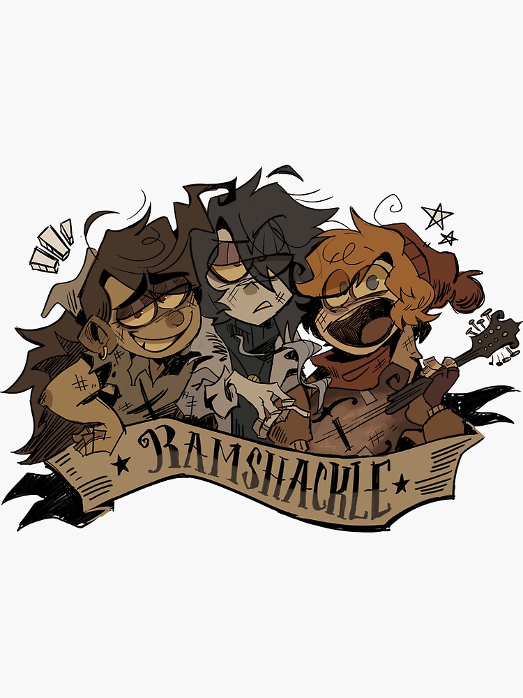"Ramshackle – Das Chaos-Trio" Sticker von Zeddyzi | Redbubble