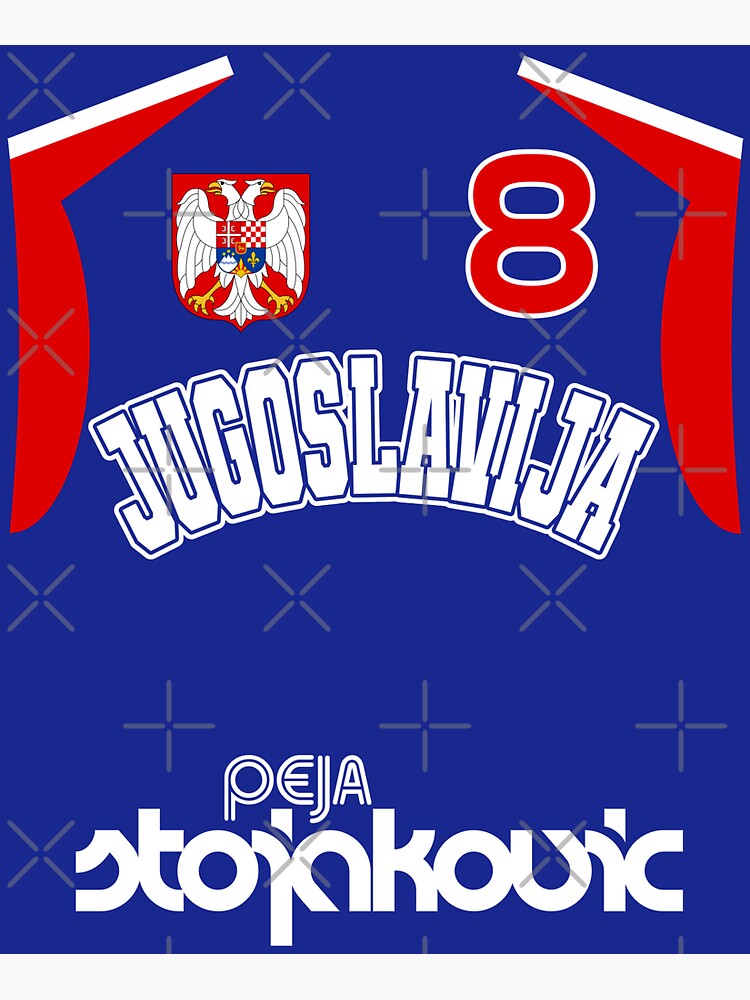 "Peja Stojakovic Retro Yugoslavia Euro Basketball Fan Design" Sticker ...