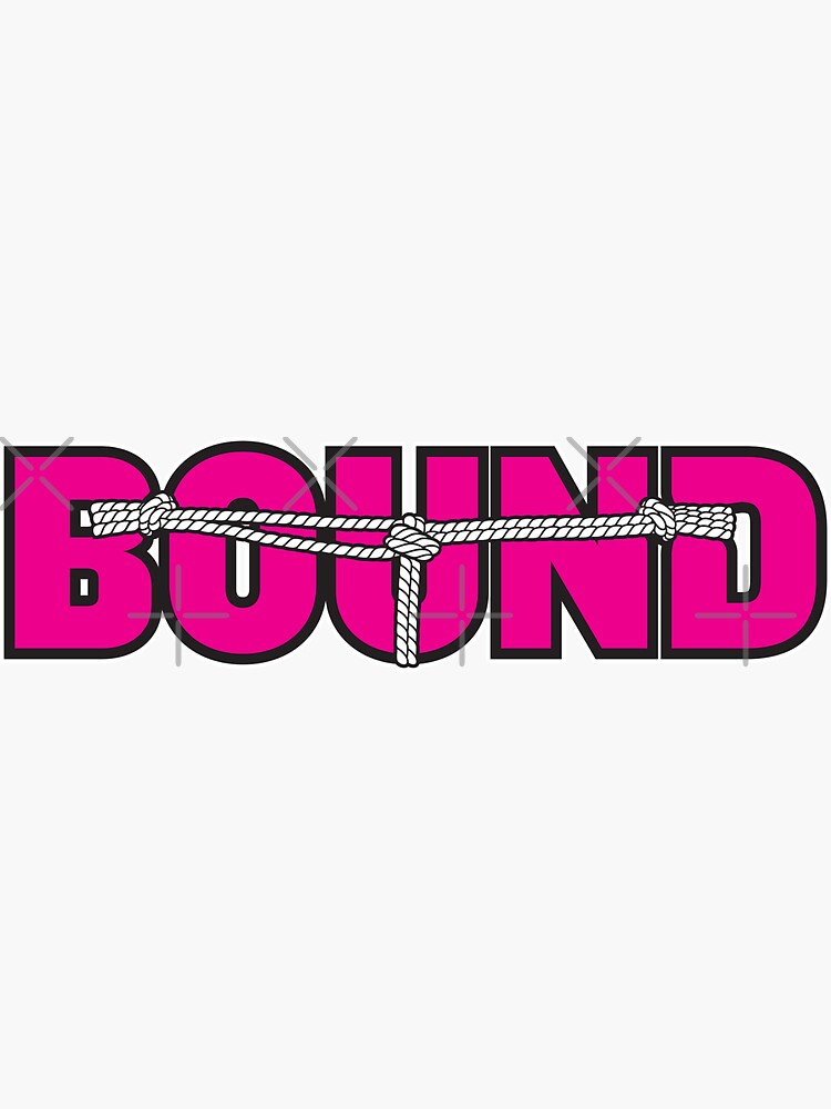"Bound BDSM Fetish Logo" Sticker for Sale by DirkHooper | Redbubble