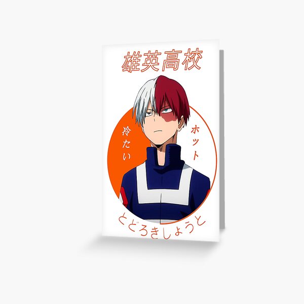 "My Hero Academia Shoto Todoroki" Greeting Card for Sale by drueshka ...