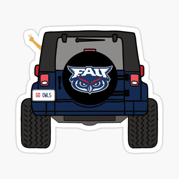 "FAU Jeep Wave" Sticker for Sale by sedrann15 | Redbubble