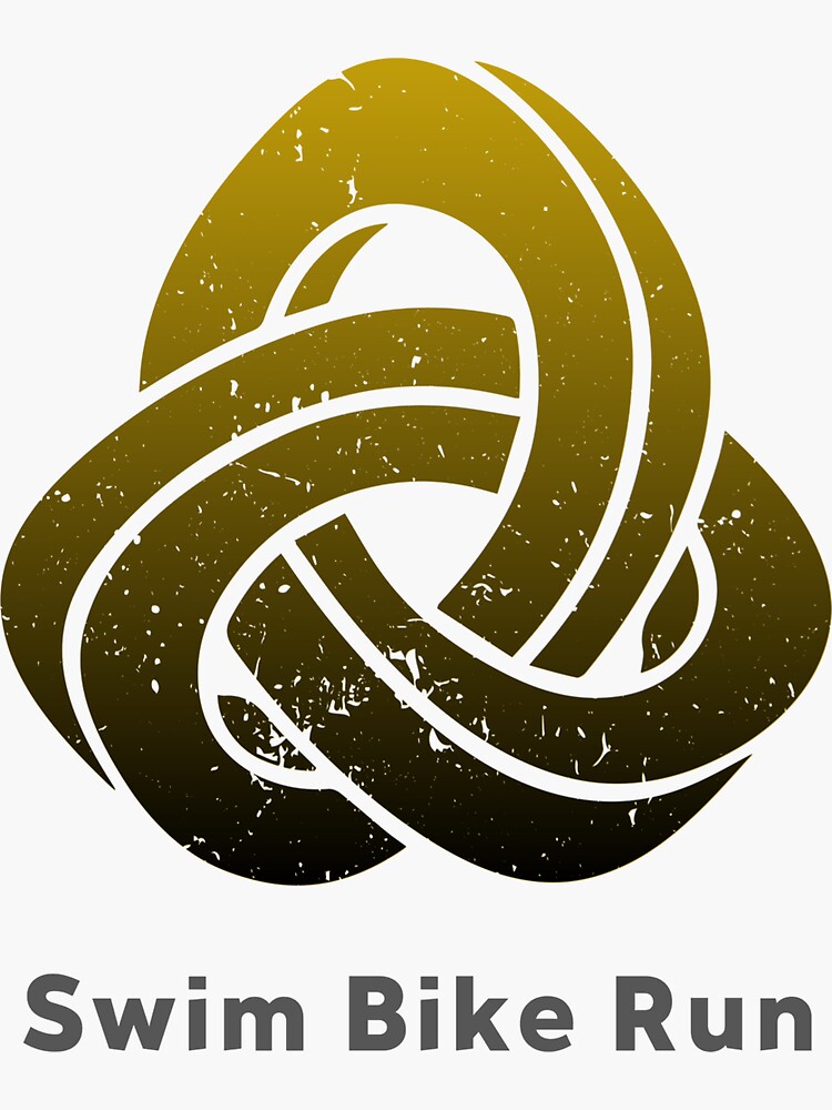 "Swim Bike Run Logo" Sticker for Sale by AndrewCotton | Redbubble
