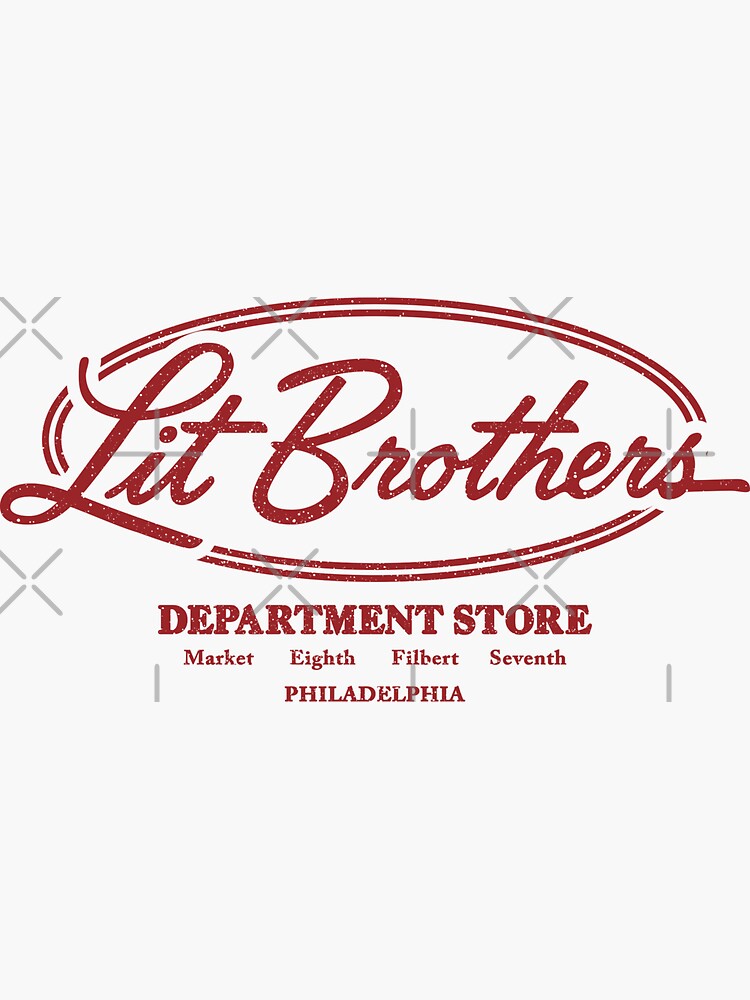 "Lit Brothers Department Stores" Sticker for Sale by TeeArcade84 ...