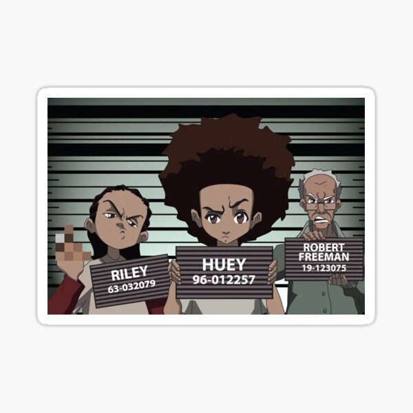 "The Freeman The boondocks classic" Sticker for Sale by DuboisMarion ...