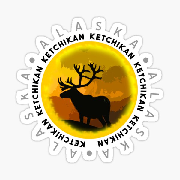 "Ketchikan Sunset" Sticker by dejava | Redbubble