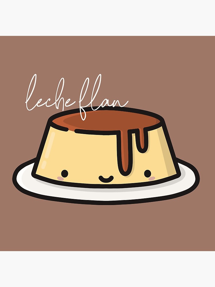 "Leche Flan Icon: Filipino Dessert" Poster by Jamila-Benito | Redbubble