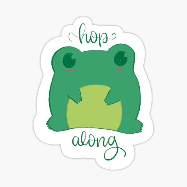 "Hop Along Froggy" Sticker for Sale by Yungkookie | Redbubble