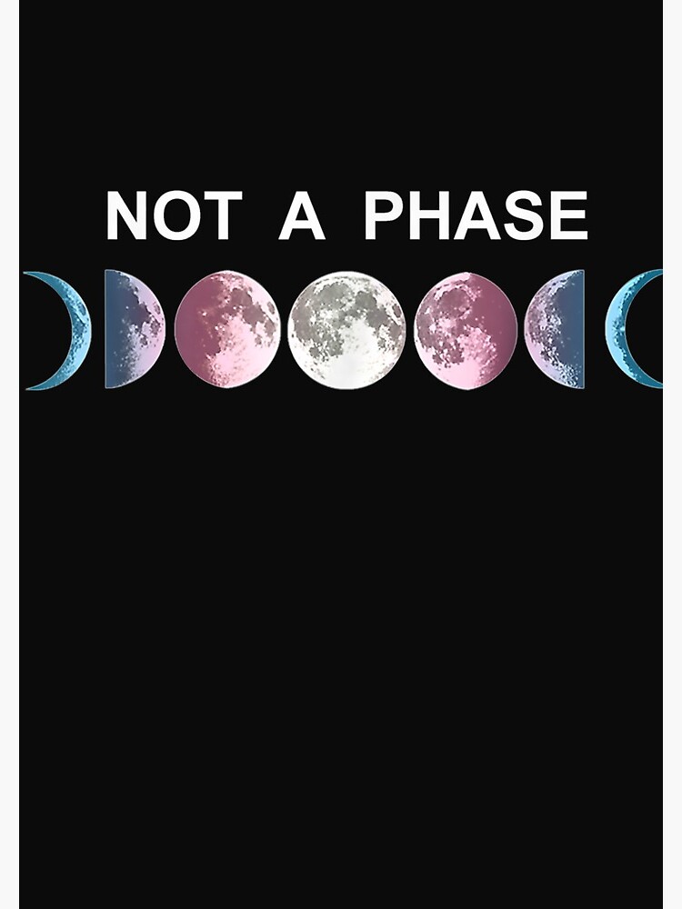 "It's Not A Phase Moon Transgender Pride - LGBTQIA+ - Pride Month, LGBT ...
