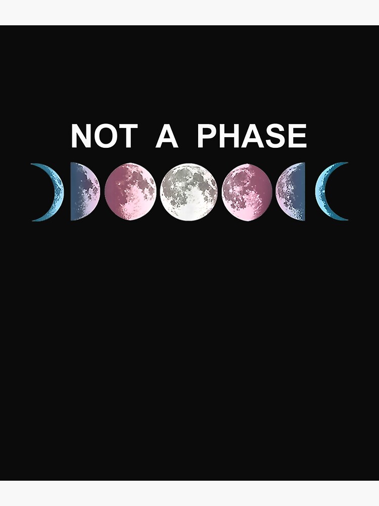"It's Not A Phase Moon Transgender Pride - LGBTQIA+ - Pride Month, LGBT ...