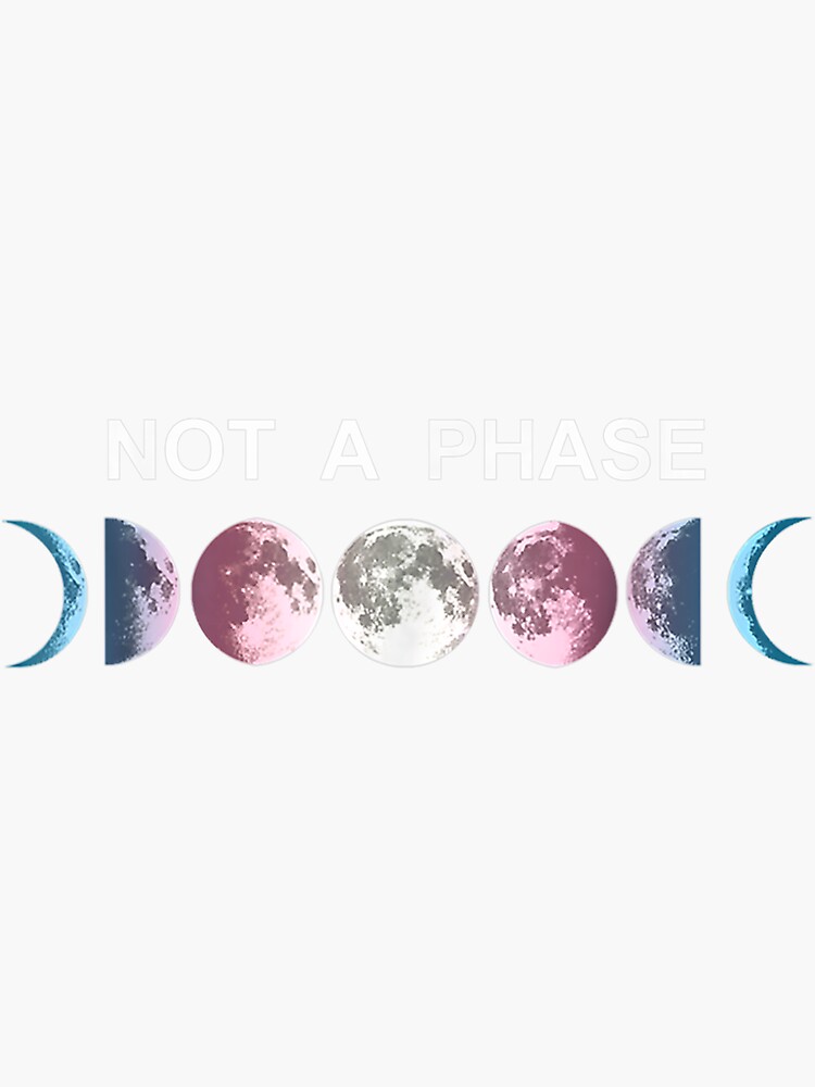 "It's Not A Phase Moon Transgender Pride - LGBTQIA+ - Pride Month, LGBT ...