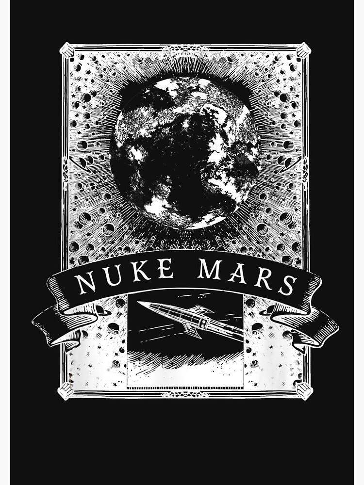 "Vintage Nuke Mars, Space Terraforming Planet.png" Spiral Notebook for ...