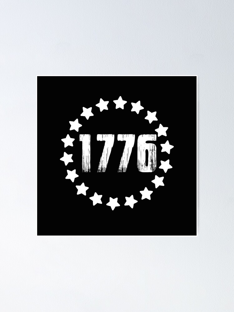 "Vintage 1776 USA Independence day Typography " Poster for Sale by ...