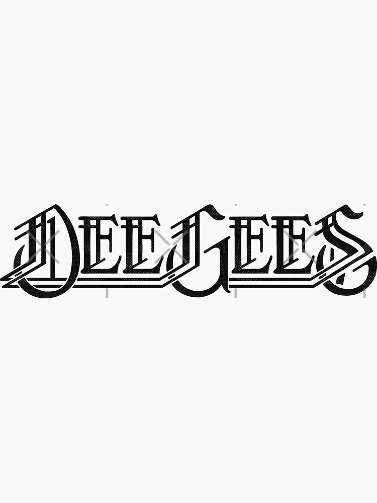 "Dee Gees - Band Logo" Stickerundefined by Vince19Drums | Redbubble